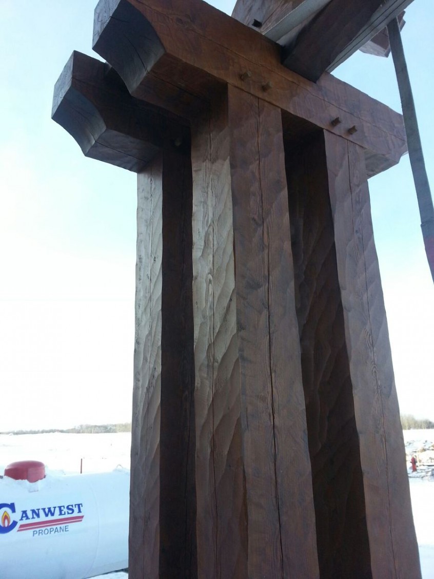 Log & Timber Works Offers Heritage Adzed Timber Finish to Saskatchewan ...